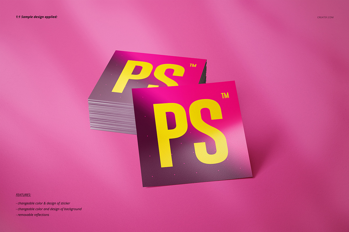 Sticker Generator Mockup Set, a Product Mockup by creatsy5