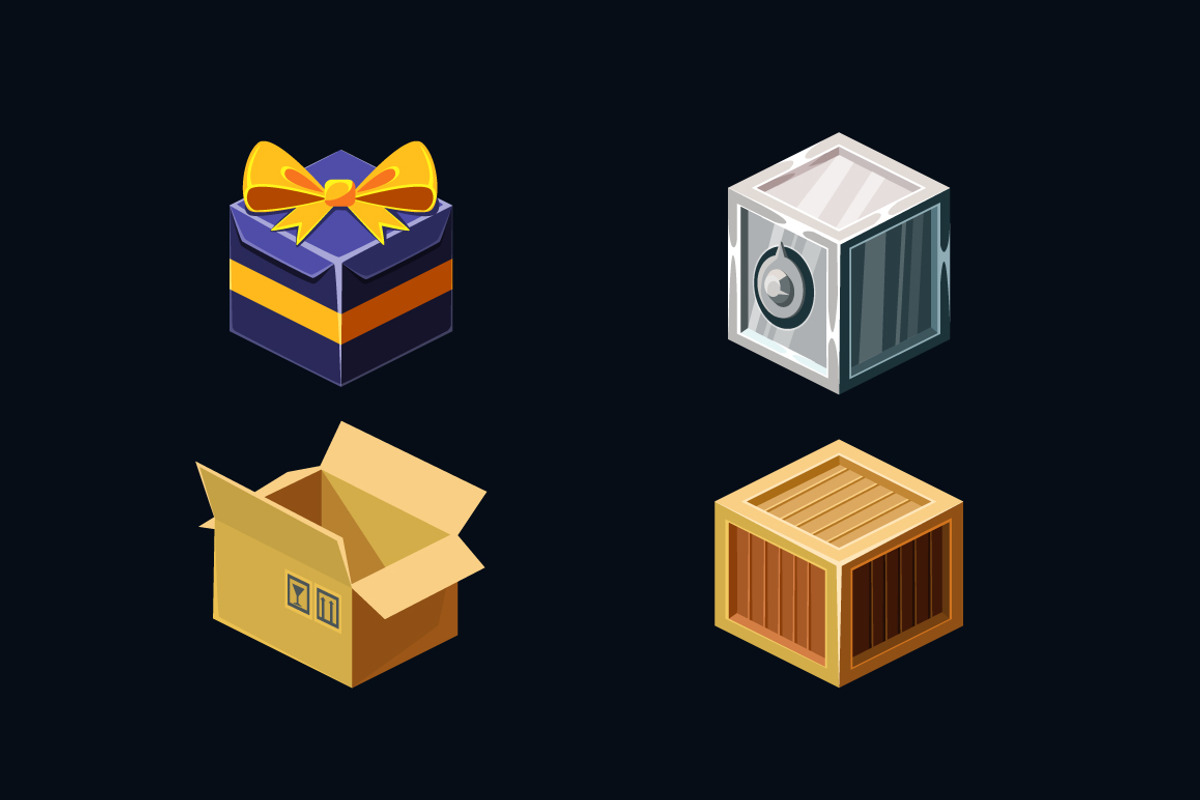 Set of 100 game icons, an Icon by A|B