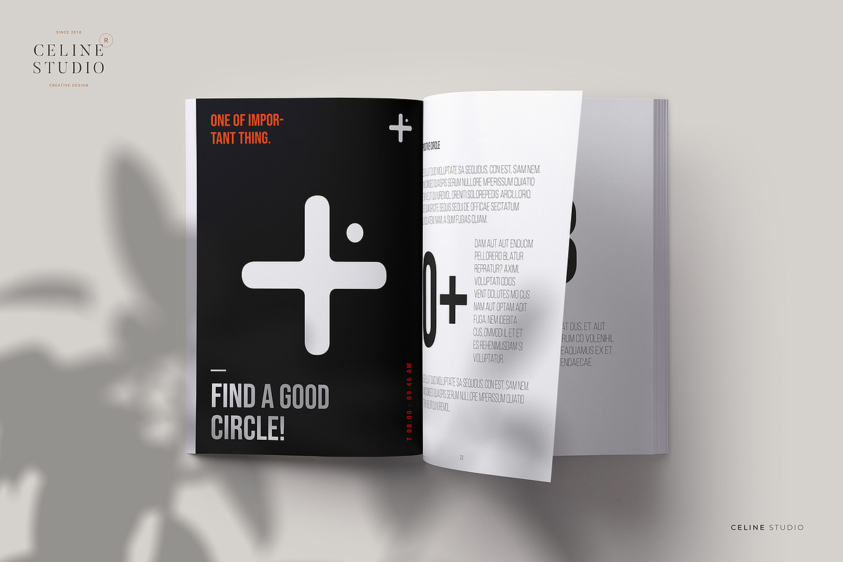OPTIMA Modern Magazine, a Magazine Template by Celine Studio