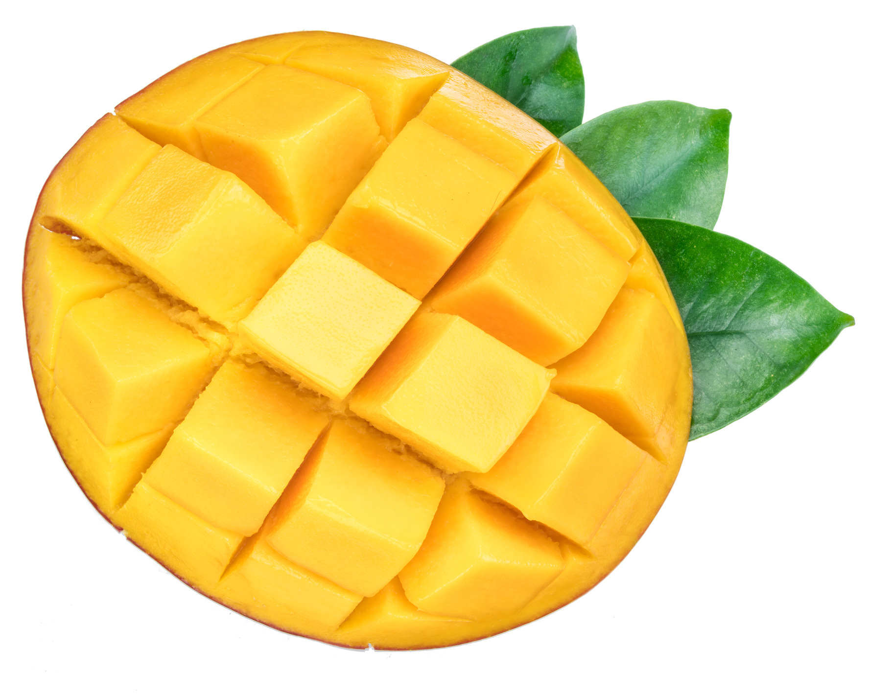 Cross section of mango fruit cut int, a Food & Drink Photo by Volff
