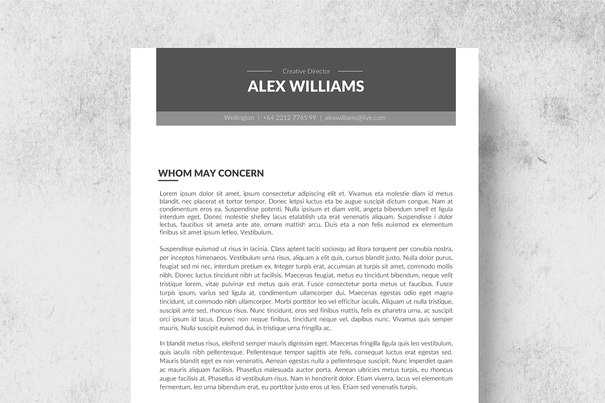 Zone Resume Template + Cover Letter, a Resume Template by Made By Hamilton