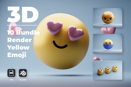 Emoji 3D Illustration, a Characters & Person 3D Model by Vektora Studio