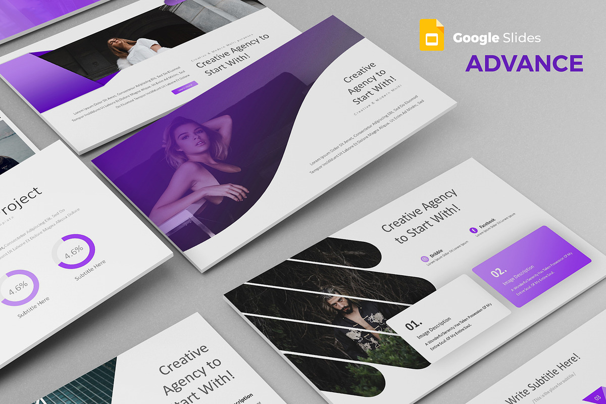 Advance - Google Slides Template, a Presentation Template by AQR Studio