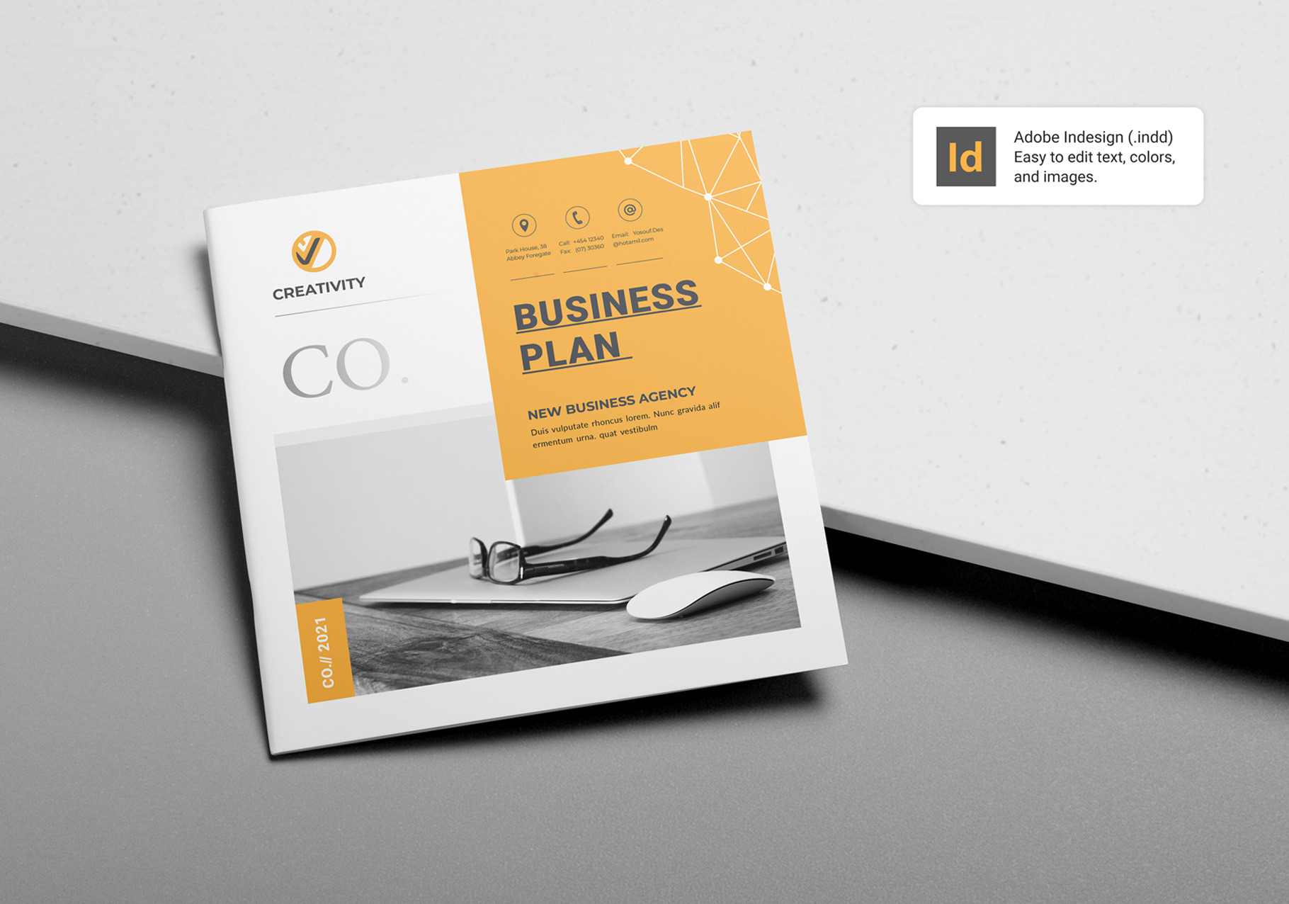 Square Brochure, a Brochure Template by Creativity-Design