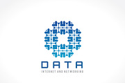 Data Internet And Network Logo, a Branding & Logo Template by ...