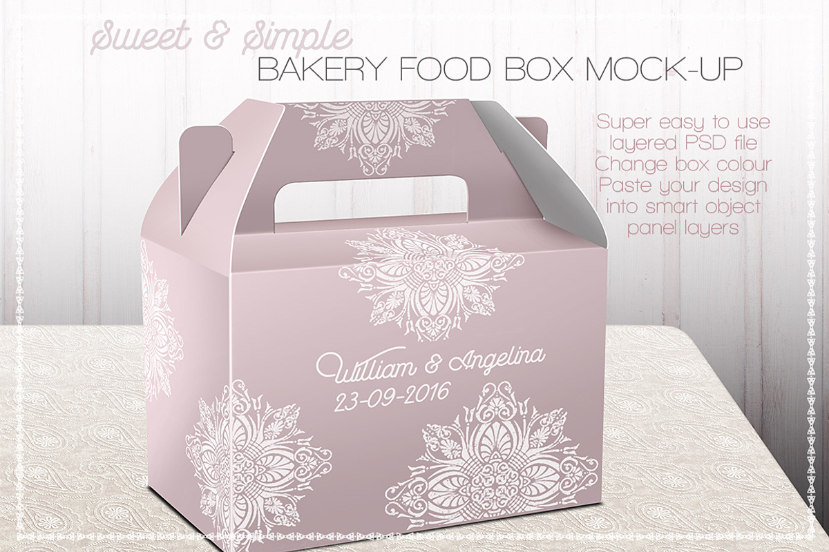 Takeaway Party Food Box, a Packaging Mockup by JoZOO