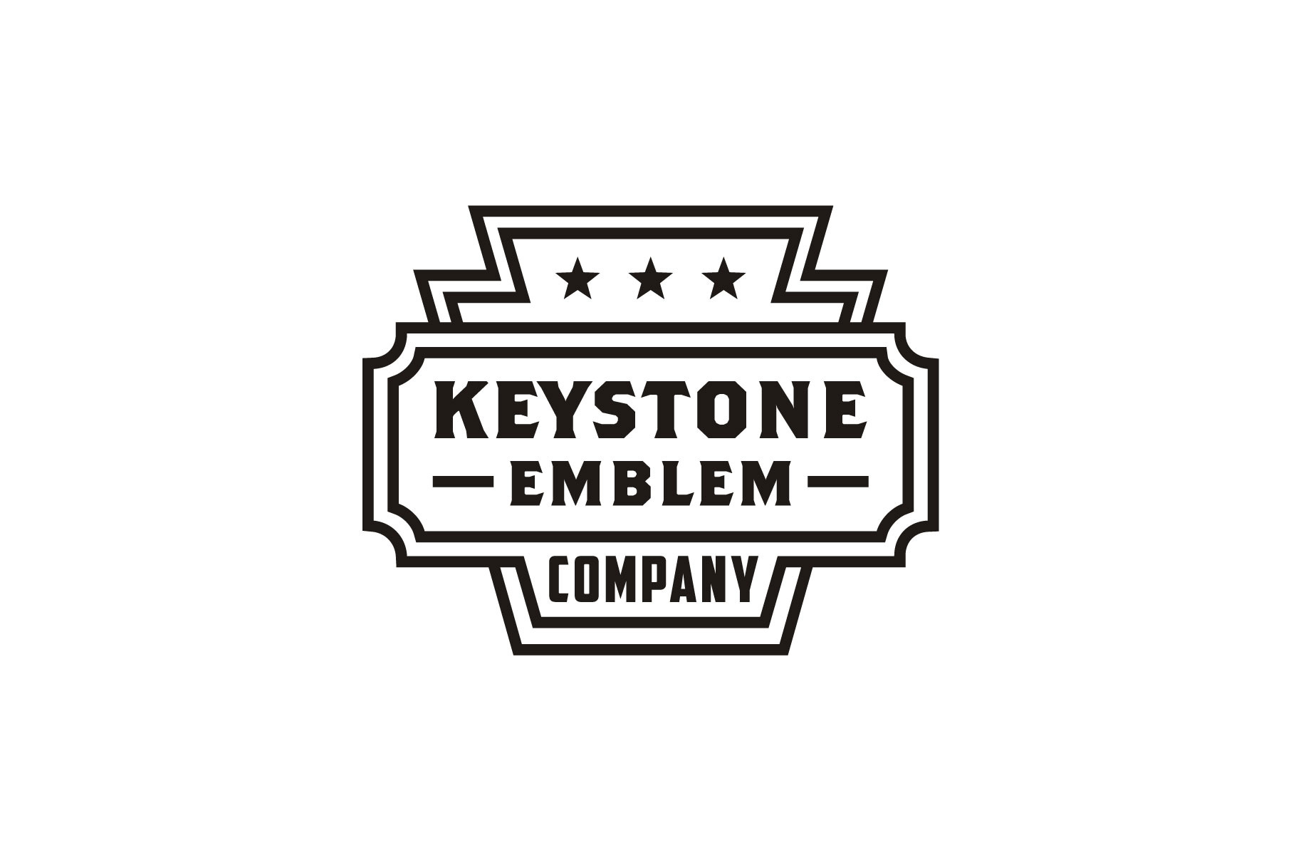 Keystone Badge / Emblem Vintage logo | Branding & Logo Templates ...
