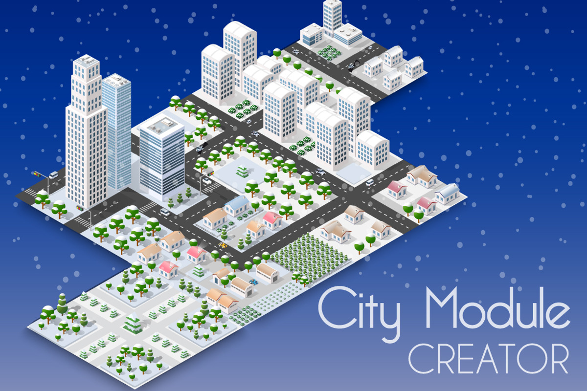 City module creator isometric