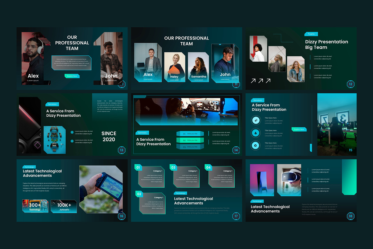 Futuristic Powerpoint Template, a Presentation Template by Eklip Studio