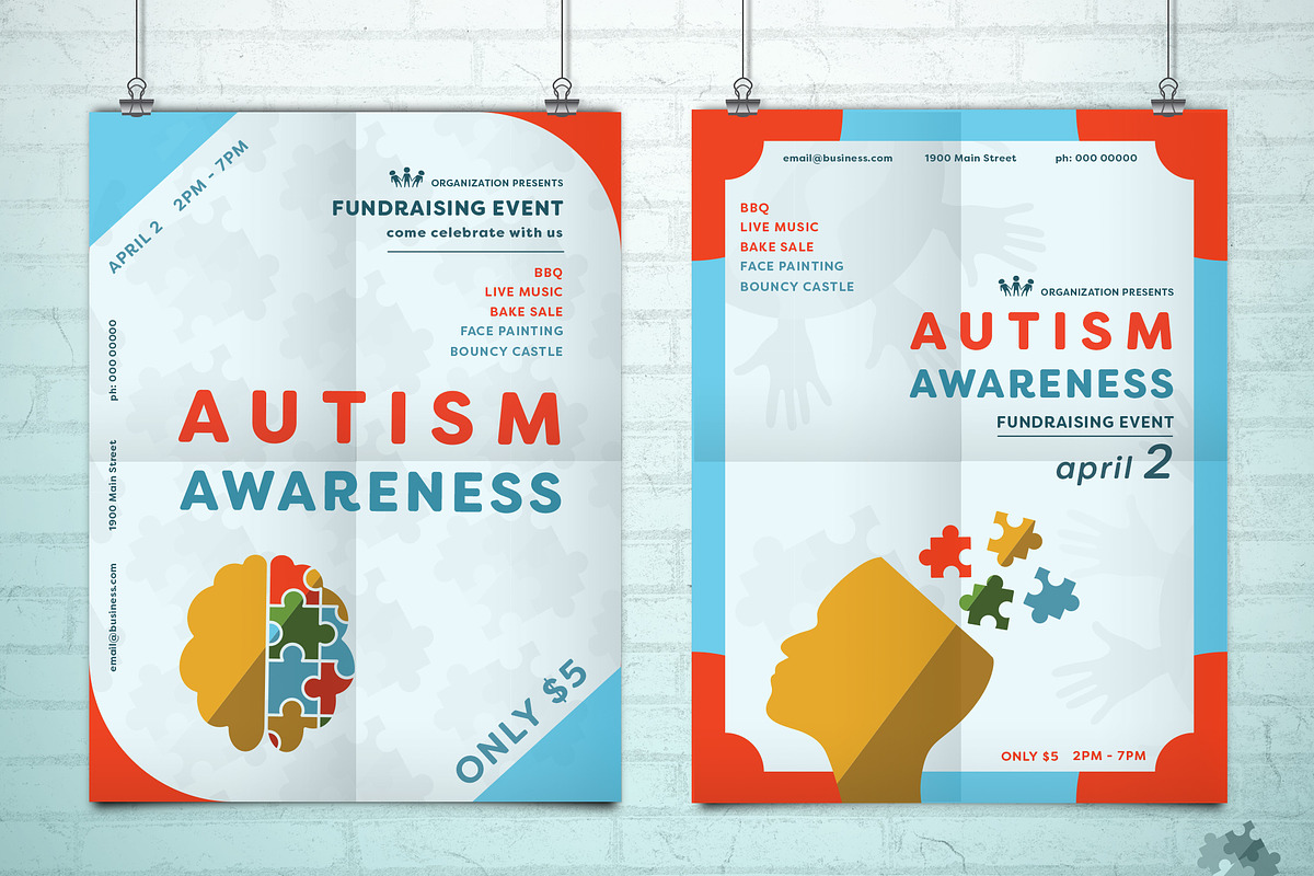 Autism Posters, a Brochure Template by wavebreak