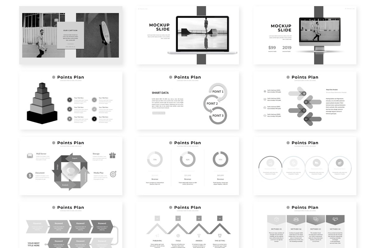 Points - Powerpoint Template, a Presentation Template by AQR Studio