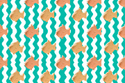 Fishes Motif Seamless Pattern, an Animal Illustration by DanFLCreativo