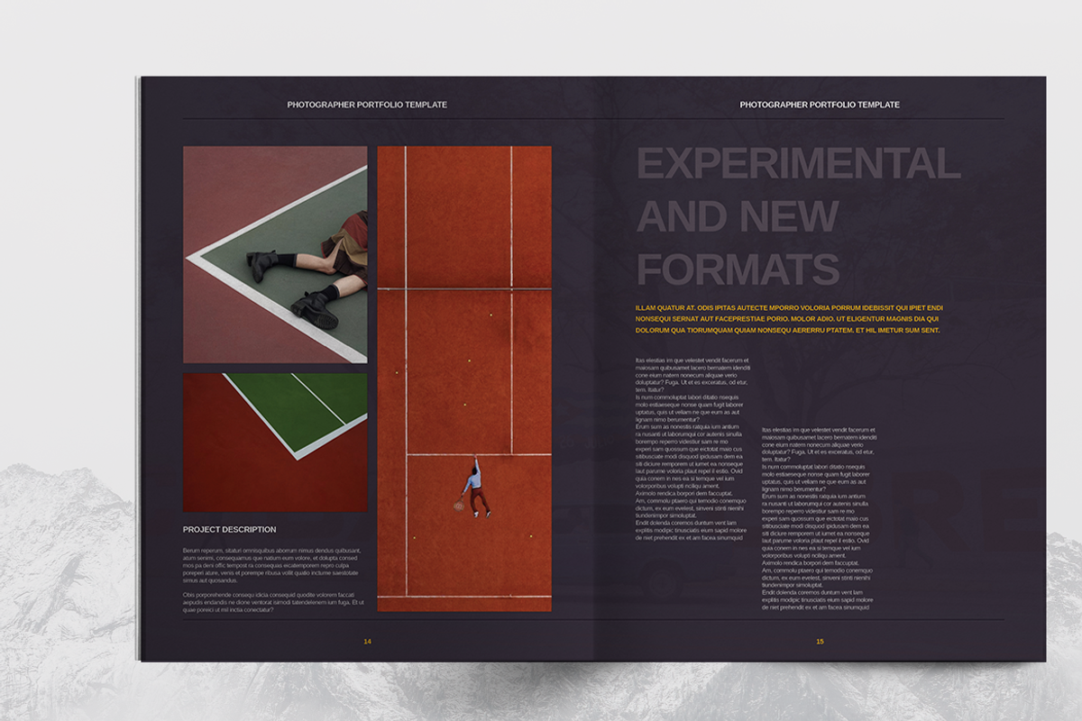 Photographer Portfolio Projects Template