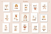 Baby Animal Posters A4, EPS, JPEG, an Animal Illustration by ...