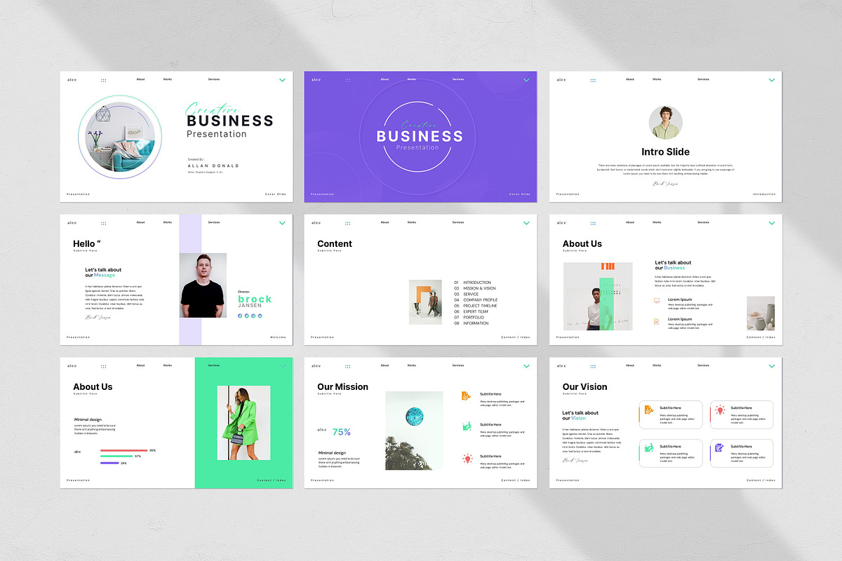 Creative Business Template, a Presentation Template by evgenystudio
