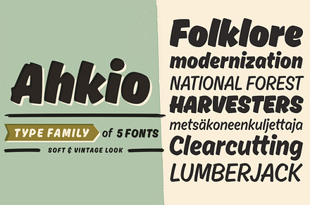 Ahkio Regular, a Font by Mika Melvas