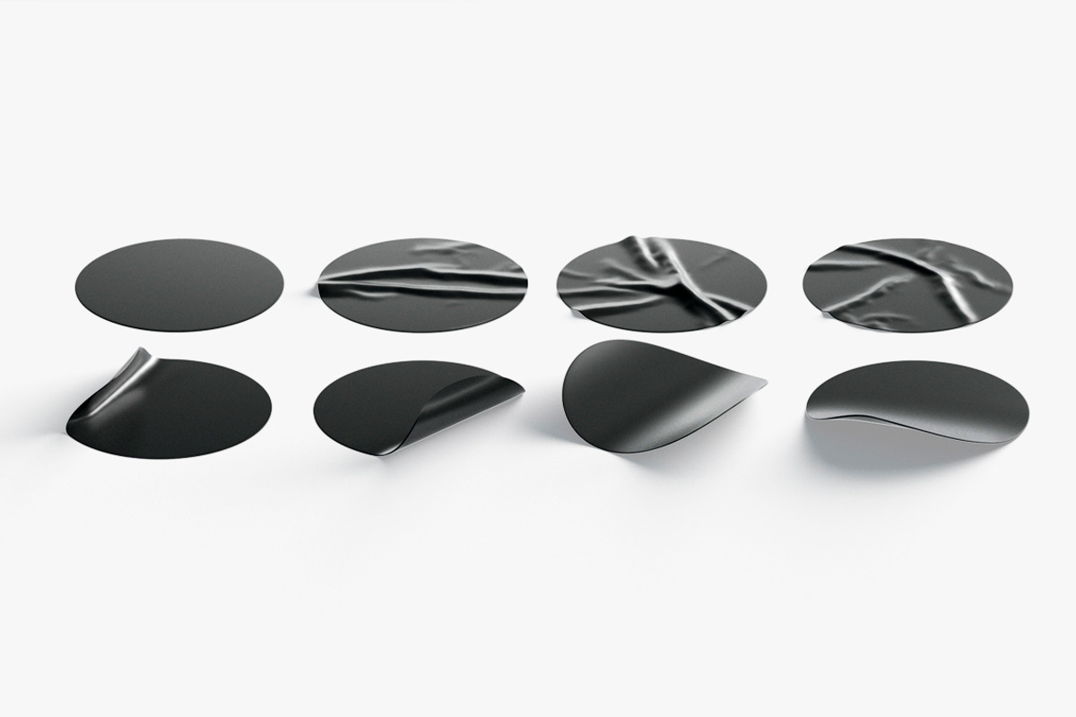 Stickers 8 Sticky Labels 3D Model, an Object 3D Model by rebrandy