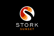 Stork Sunset Logo | Branding & Logo Templates ~ Creative Market