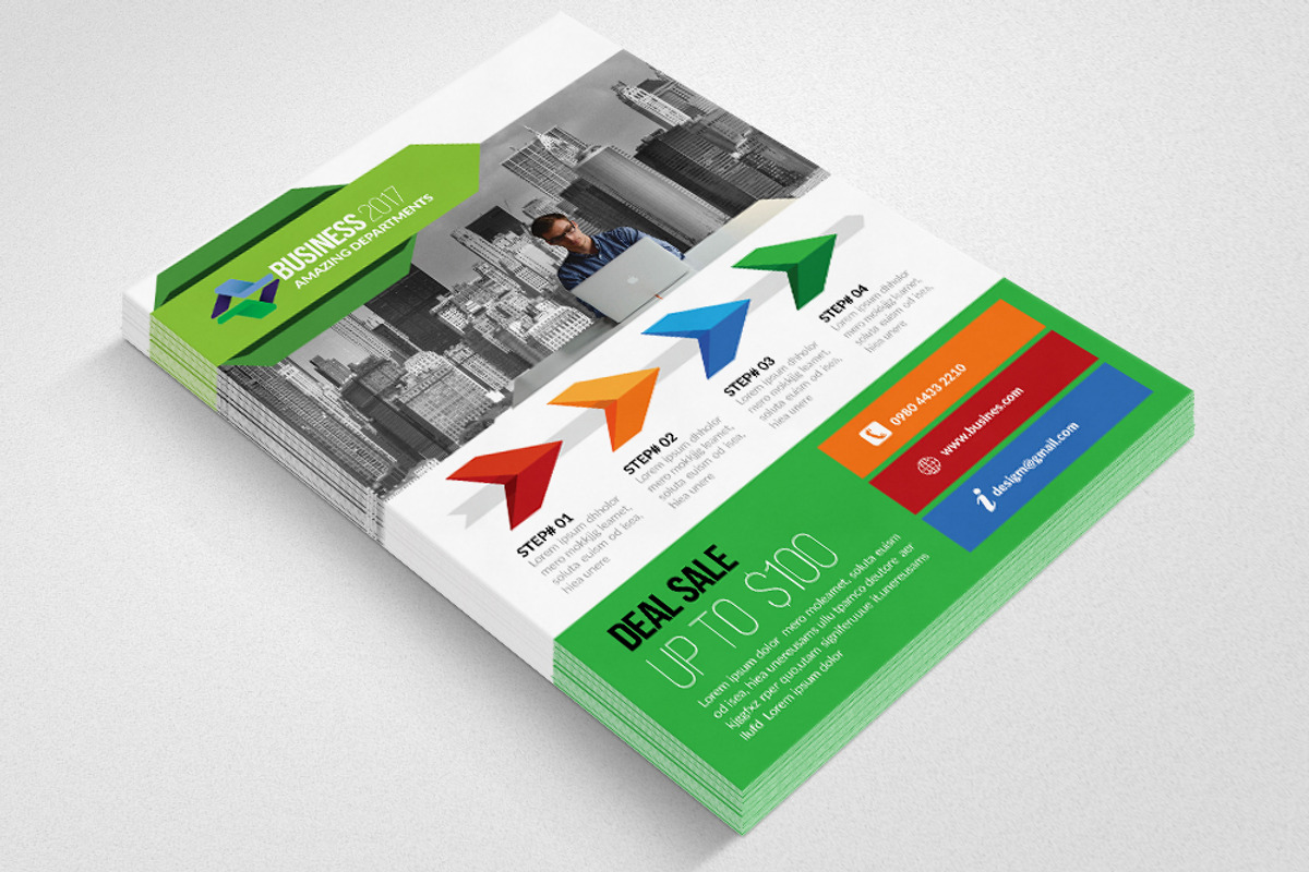 Boost Your Business Flyer Template, a Flyer Template by Psd Templates
