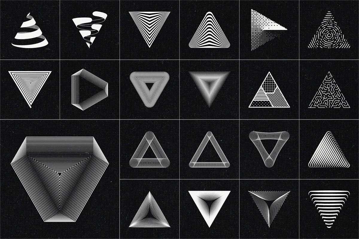 Triangles Vol. 2, an Object Graphic by kloroform