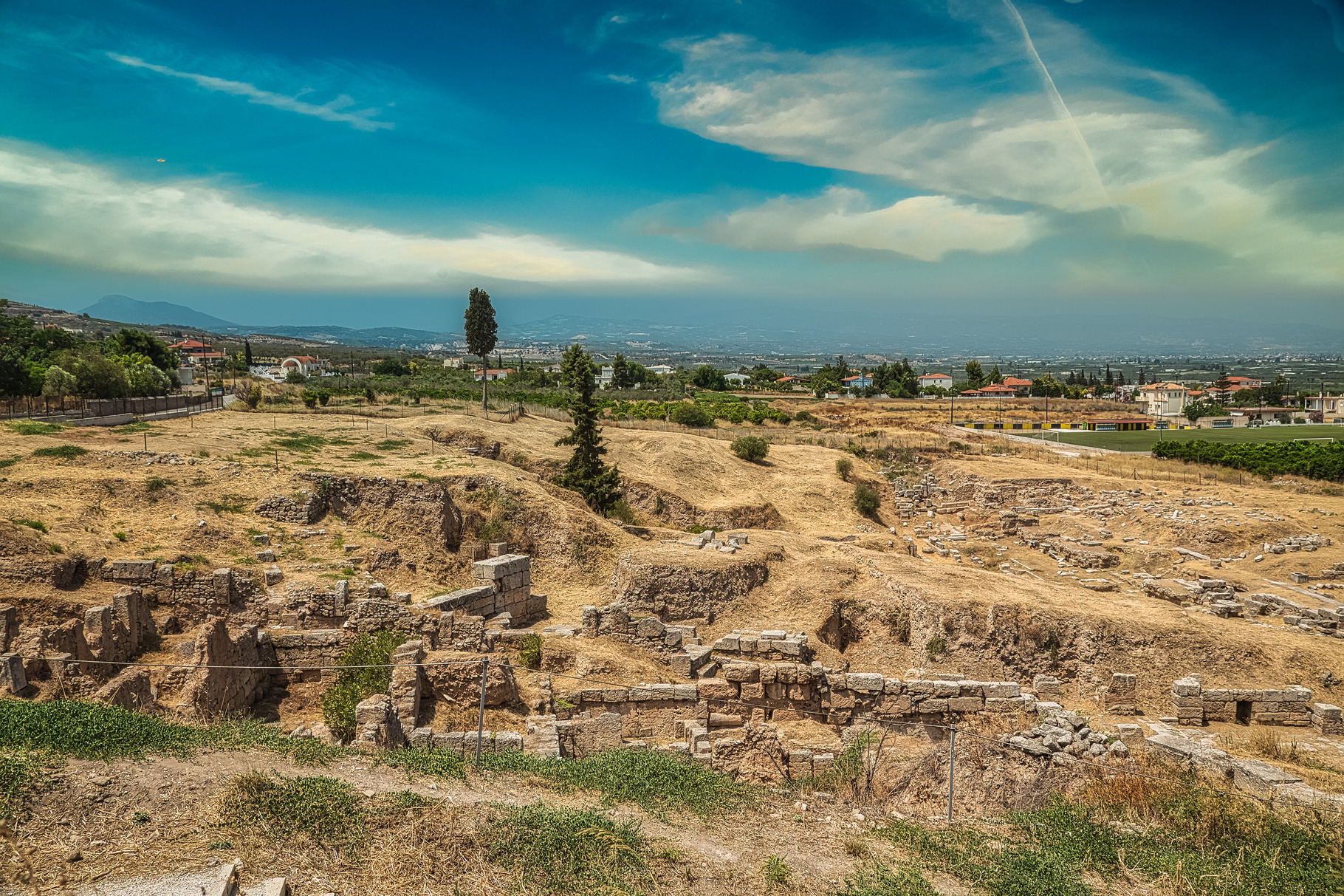 Temple of apollo in ancient corinth featuring corinth, greece, and ...