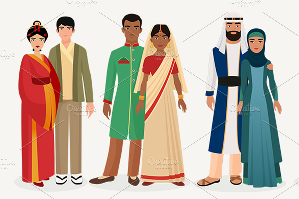 International traditional people set, a Graphic by Lemberg Vector