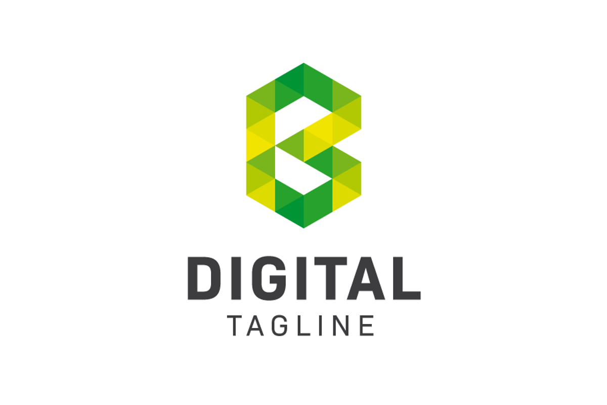 Digital B Logo, a Branding & Logo Template by brandphant
