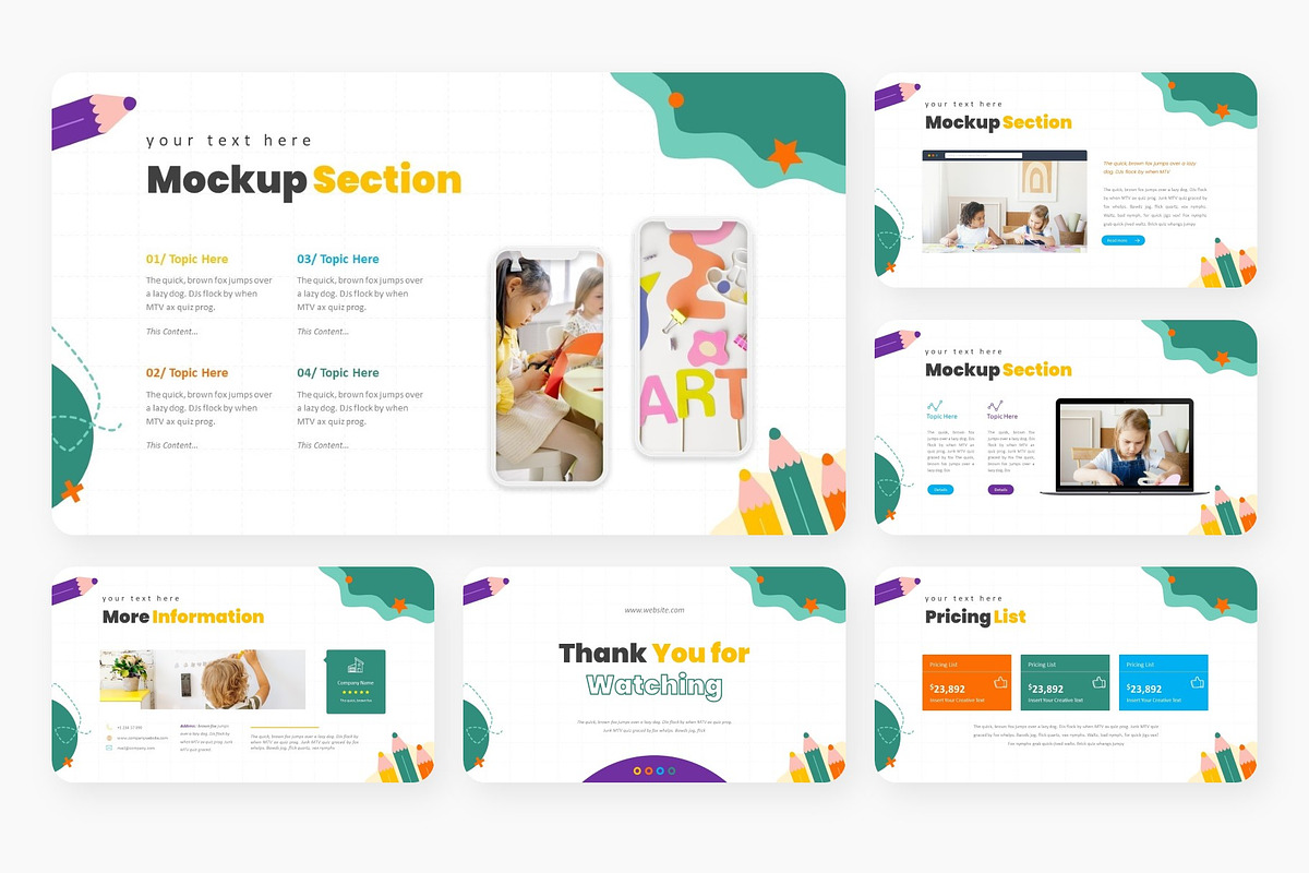 School Profile Powerpoint, a Presentation Template by CleversiteStd