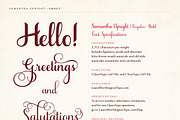 Samantha Bold Upright Pro, a Script Font by Laura Worthington
