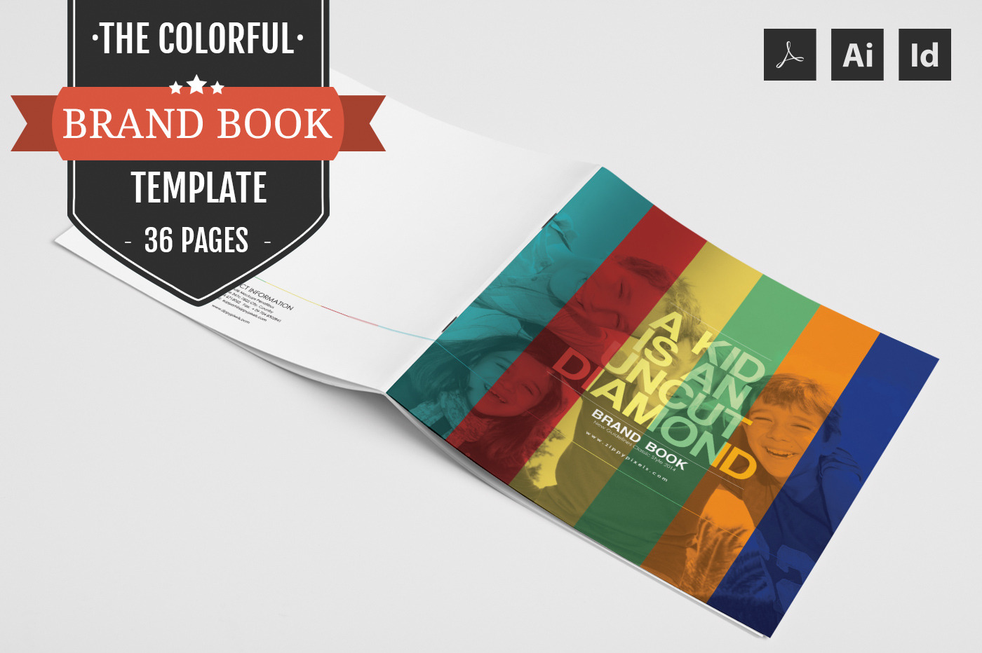 The Colorful – Brand Book Template, a Brochure Template by ZippyPixels ...