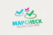 Map Check Logo, a Branding & Logo Template by essegraphic