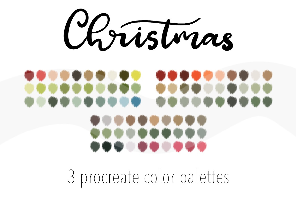 Christmas Procreate color palette, a Palette Add-On by Almazova Dolzhenko