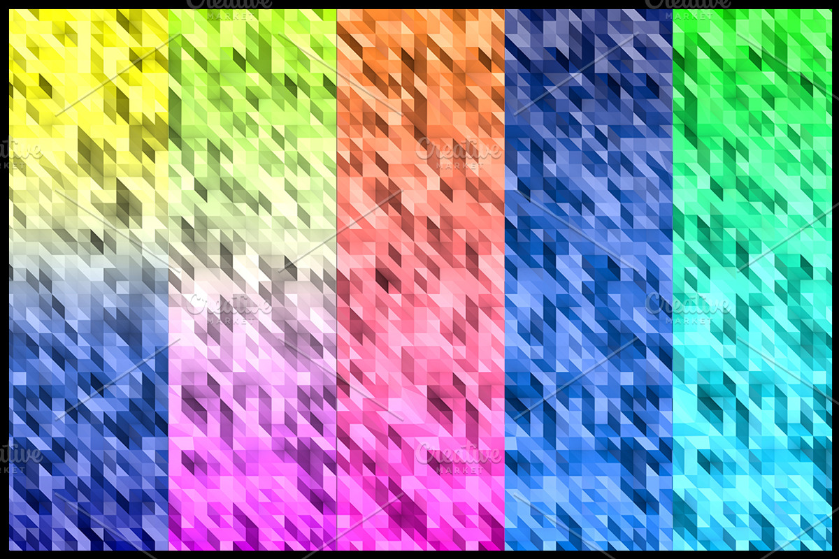 10x Poly Backgrounds, a Background Graphic by msc1974nz