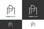 Monogram icon logo PM or MP | Branding & Logo Templates ~ Creative Market