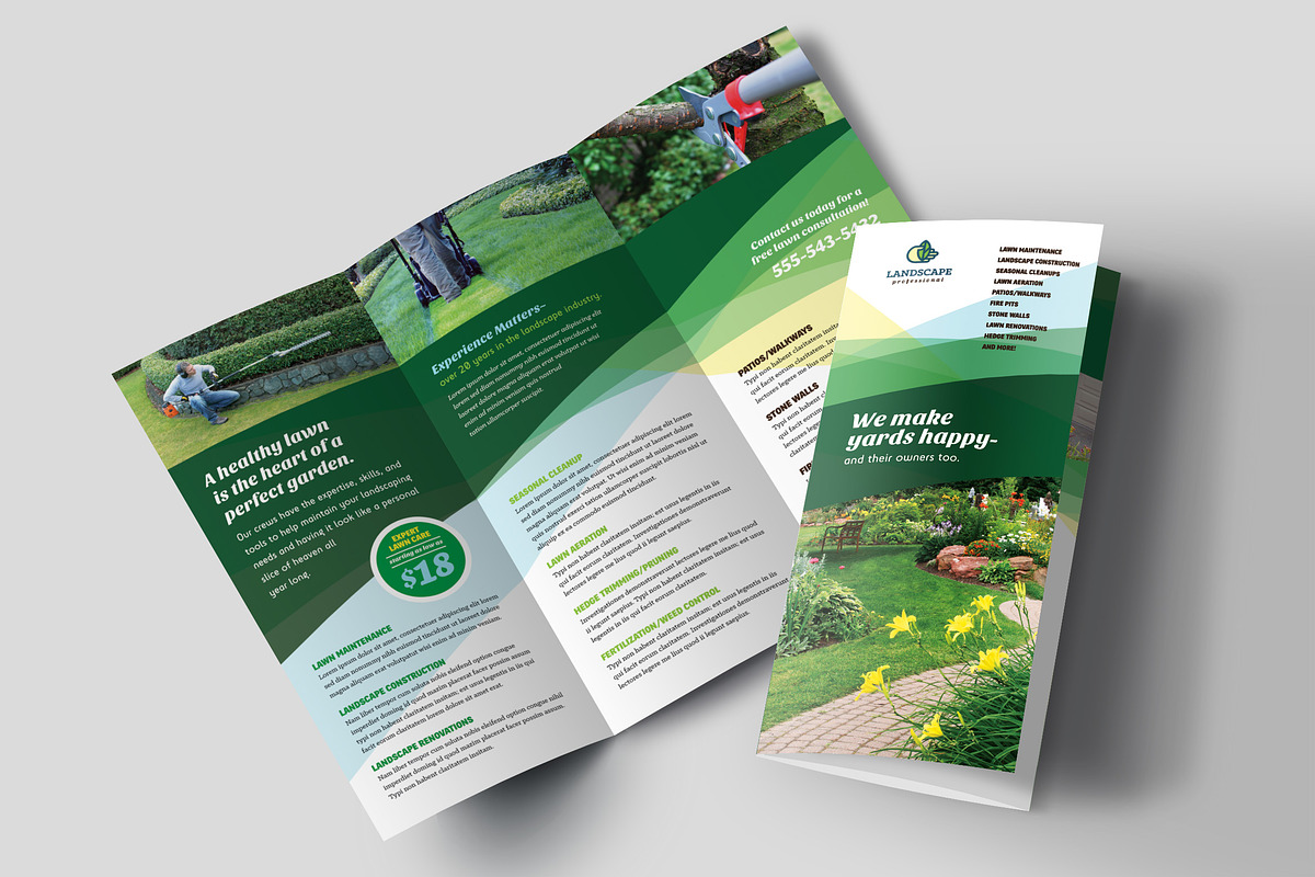 Landscaping Brochure Template