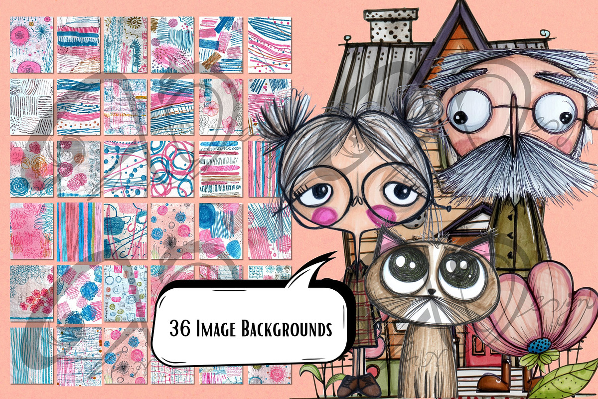 Quirky Whimsy: Cartoon Characters, a Person Illustration by NiiiNArt