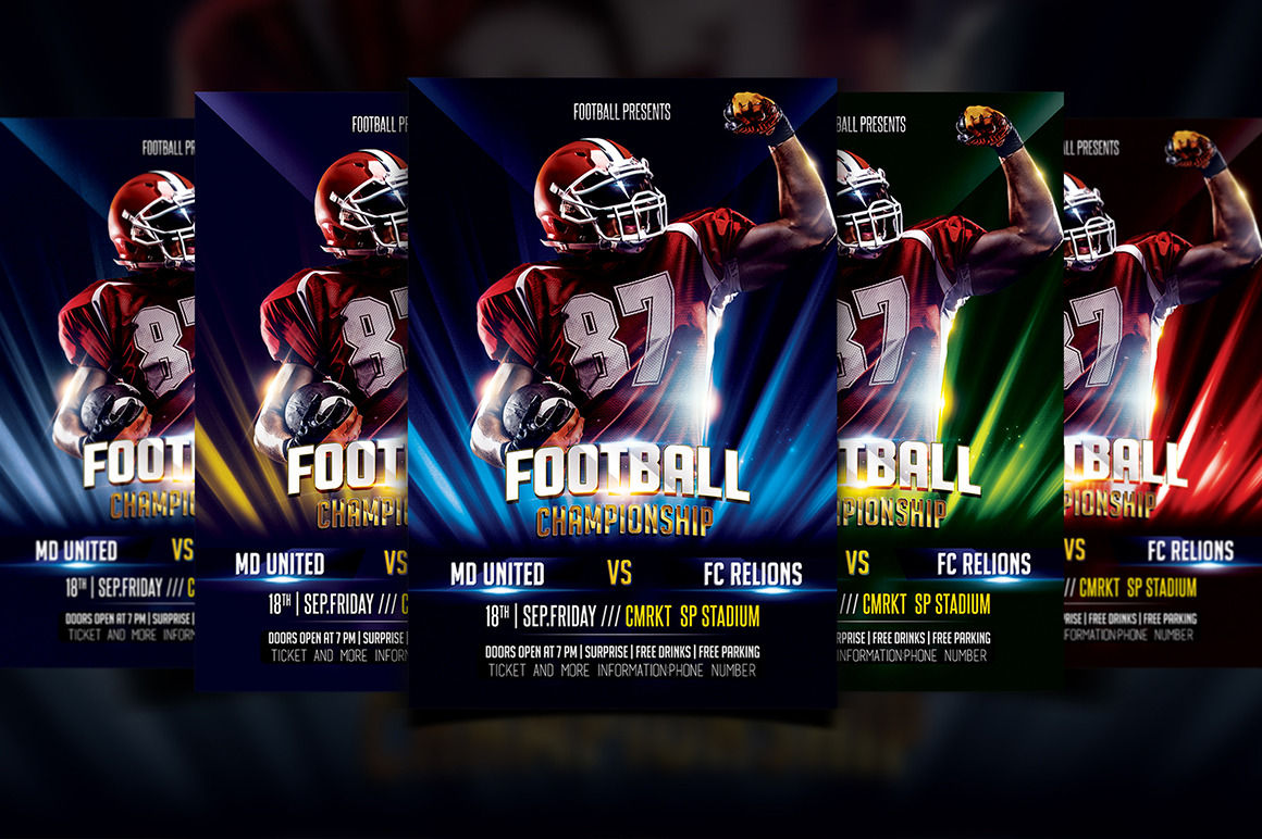 Football Flyer Template, a Flyer Template by Basez Flyers