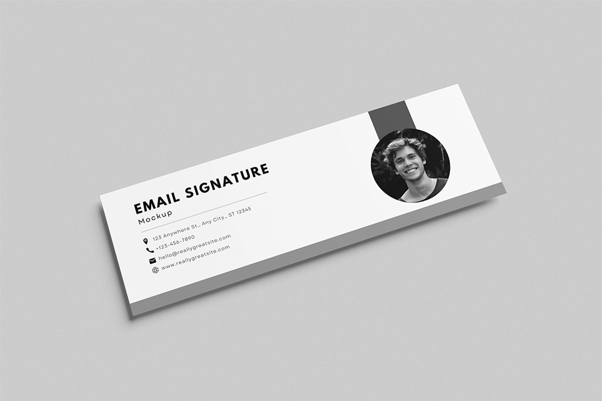 High Quality Email Signature Mockup, a Product Mockup by swsi-studio