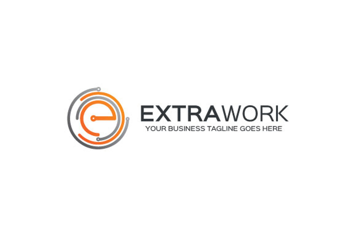 ExtraWork Logo Template, a Branding & Logo Template by The Branding Fusion