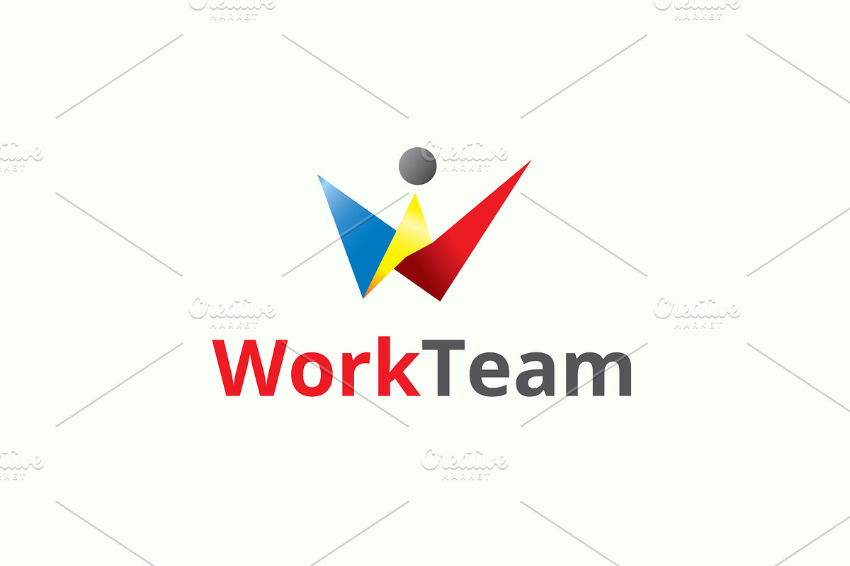Work Team Logo, a Branding & Logo Template by Maraz Logo | Creative Market
