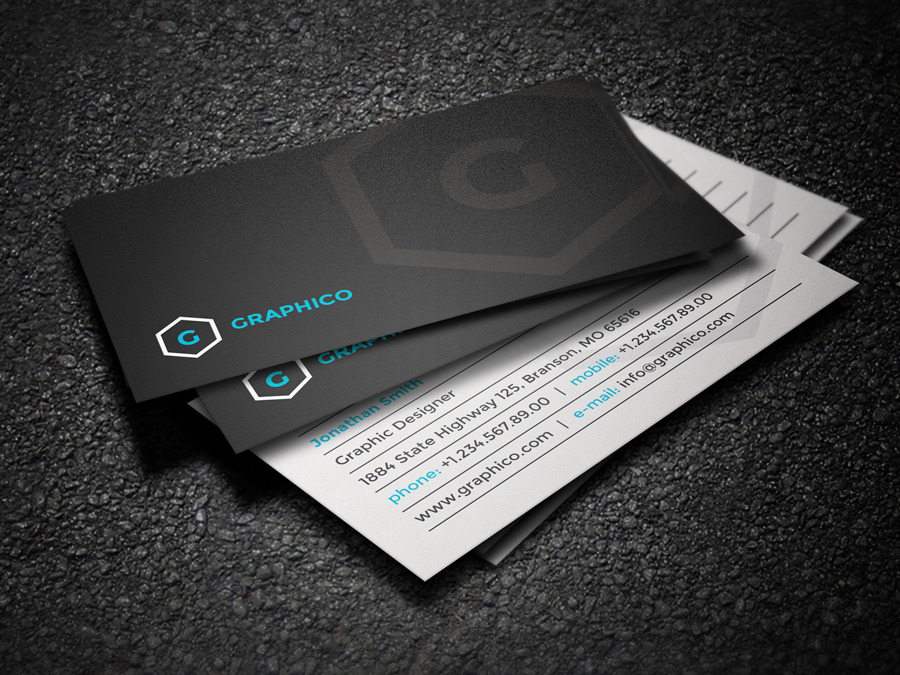 Simple Stylish Business Card - 32, a Business Card Template by ND Design
