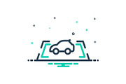 Parking sensor icon, an Icon by Creative priyanka