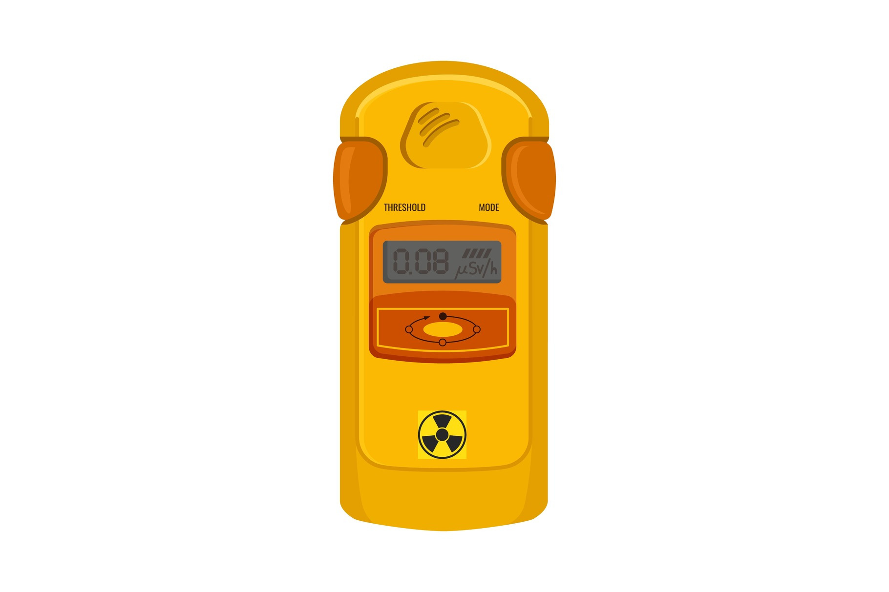 Geiger counter. Device to meter, a Technology Illustration by Shanvood