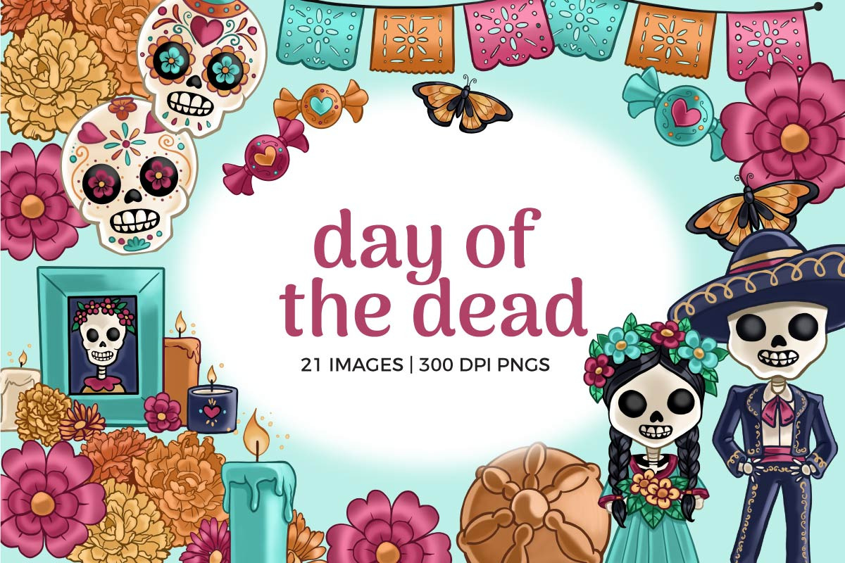 Day of the Dead Clipart, an Illustration by TheClipAtelier