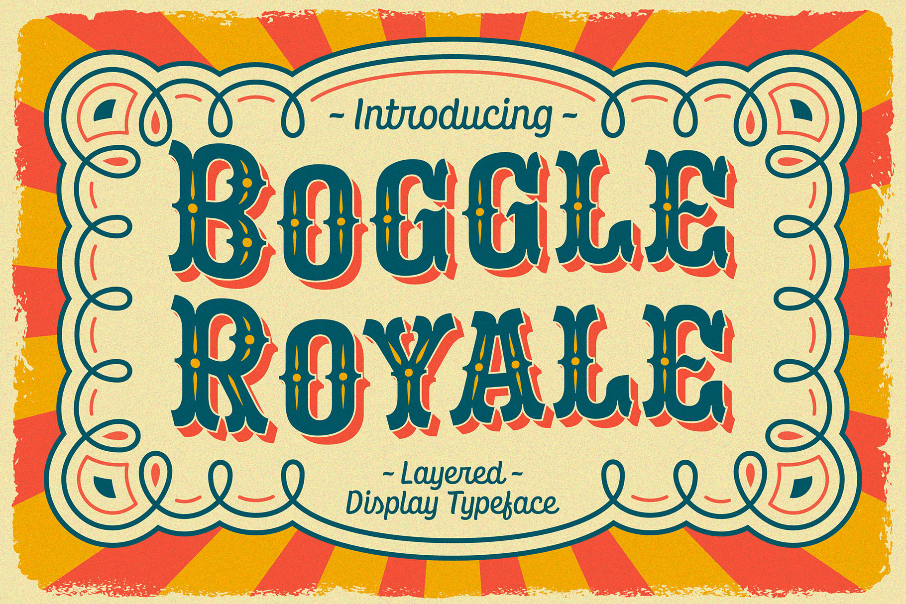 Boggle Royale, a Font by Abbasy Studio