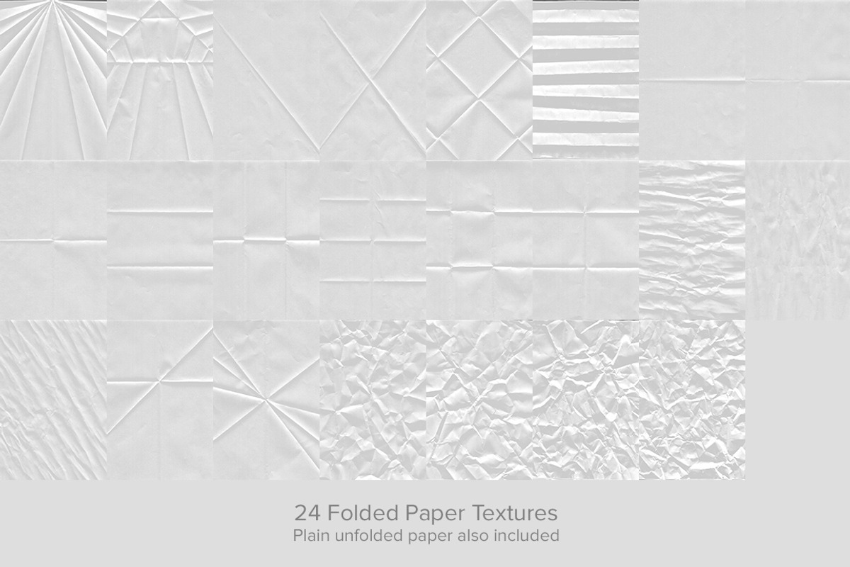 24 Folded Paper Overlays, a Texture Graphic by SparkleStock