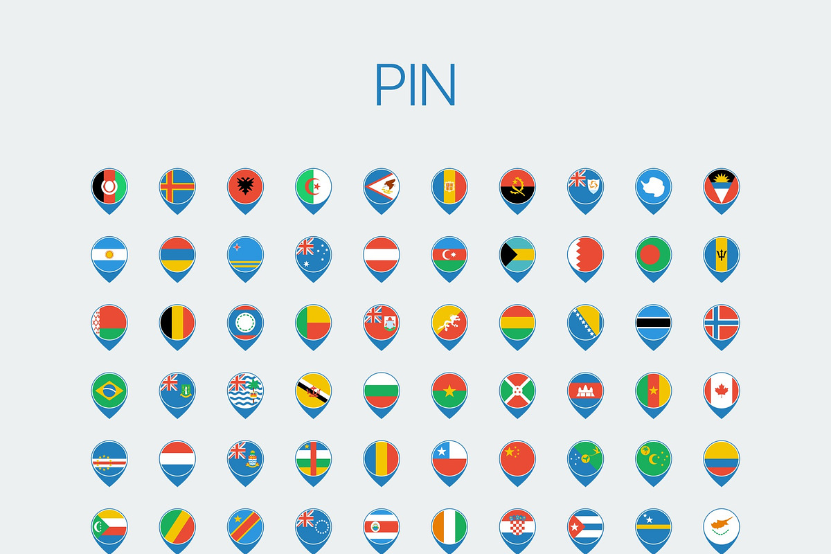 Simplified World Flags, an Icon by Xinh Studio