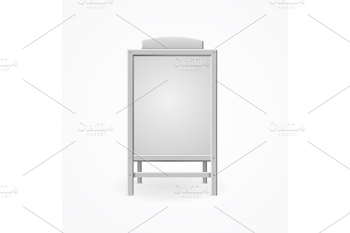 Blank White Menu Board Set., an Object Graphic by Vector and Templates