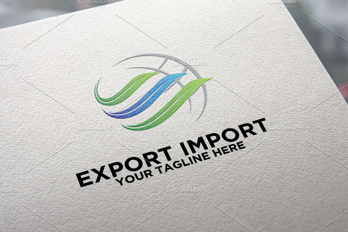 Export Import logistics logo, a Branding & Logo Template by REDVY CREATIVE