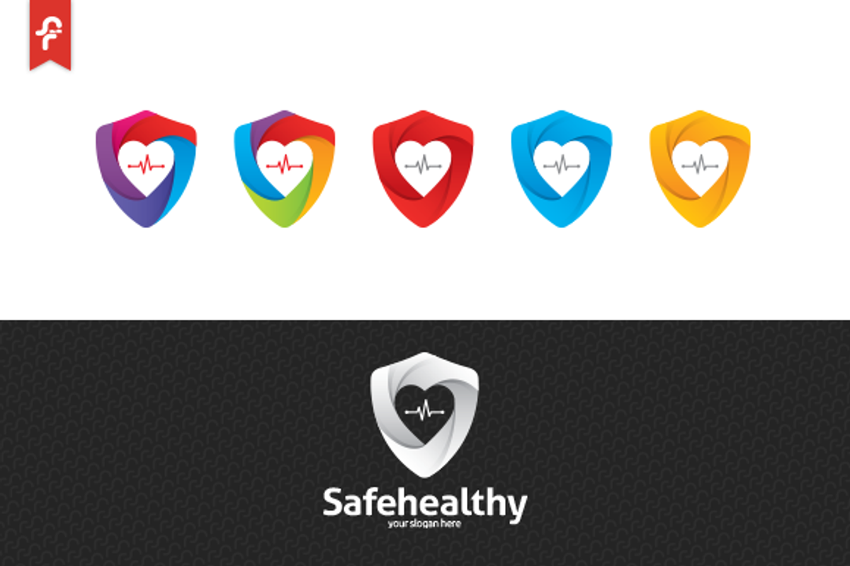 Safe Healthy Logo, a Branding & Logo Template by ft.studio